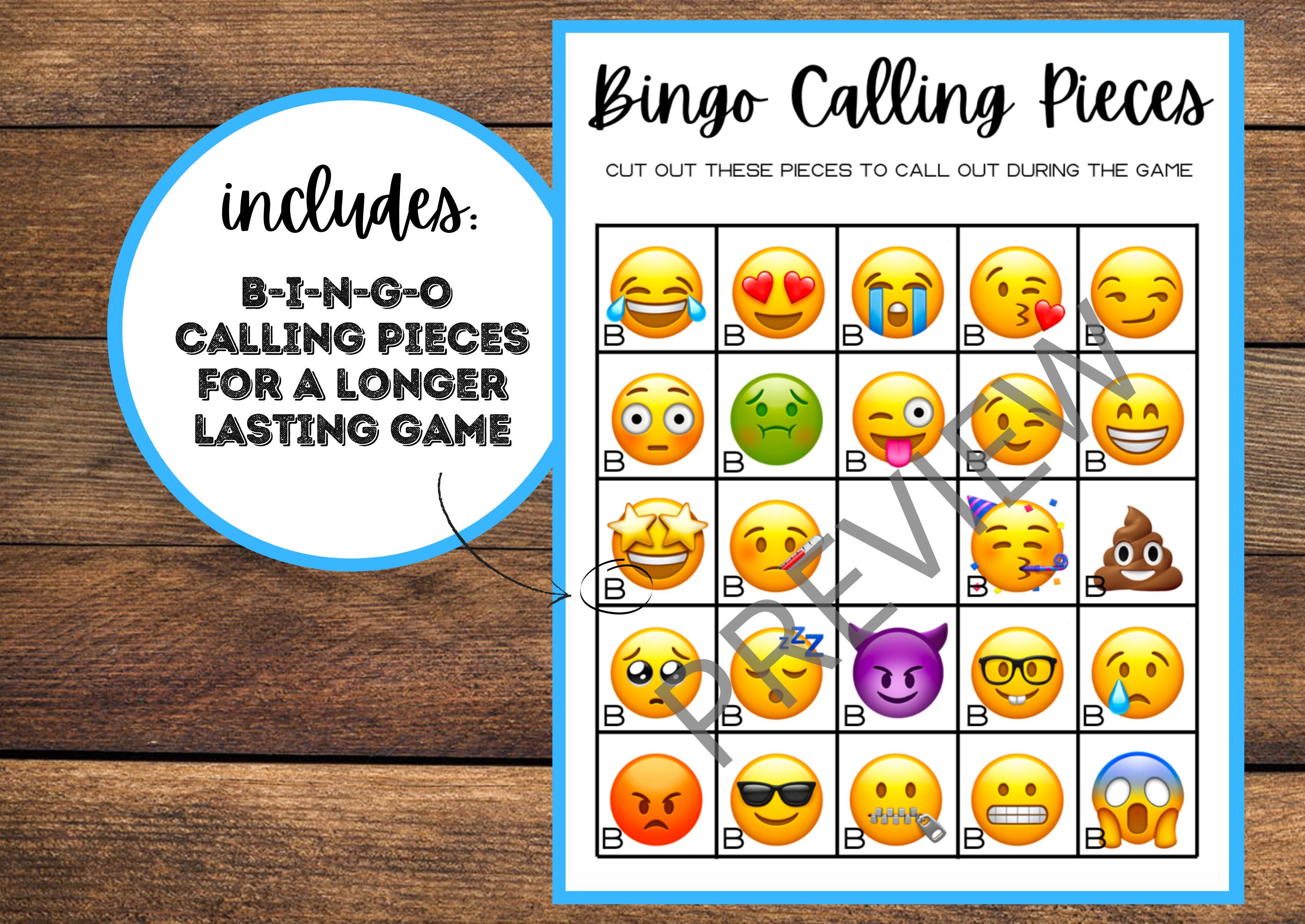 Emoji Bingo Emoji Printable Bingo Instant Download Emoji - Etsy Australia
