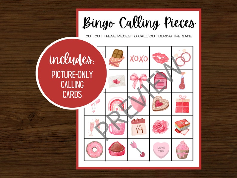 Valentine's Day Bingo | Valentines Bingo | Love Bingo | Digital ...