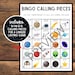Outer Space Bingo | Solar System Bingo | Instant Download | Set of 30 ...