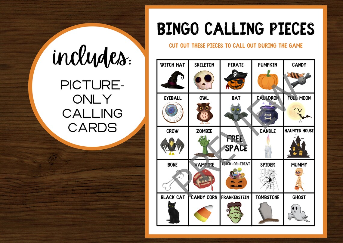 Halloween Bingo 30 Unique Boards Halloween Games Digital | Etsy
