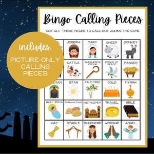 Nativity Bingo | Christmas Bingo | Christ Birth Bingo | Christmas ...