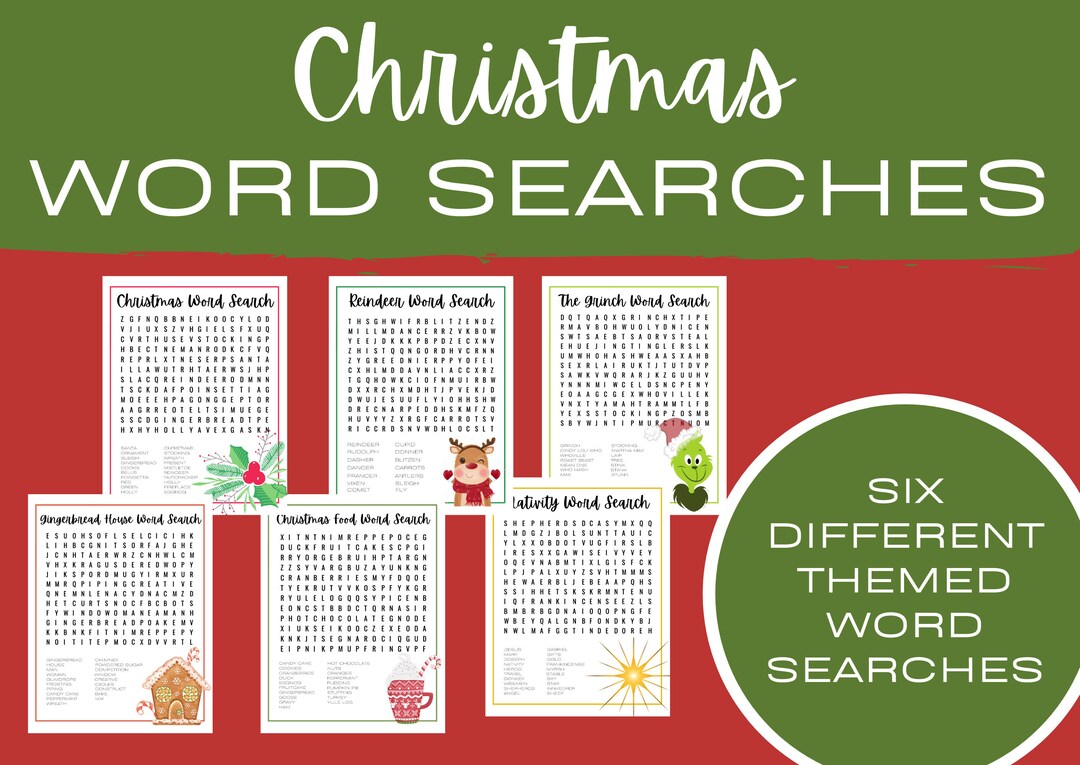 Christmas Word Searches Christmas Word Search Christmas Word Search ...