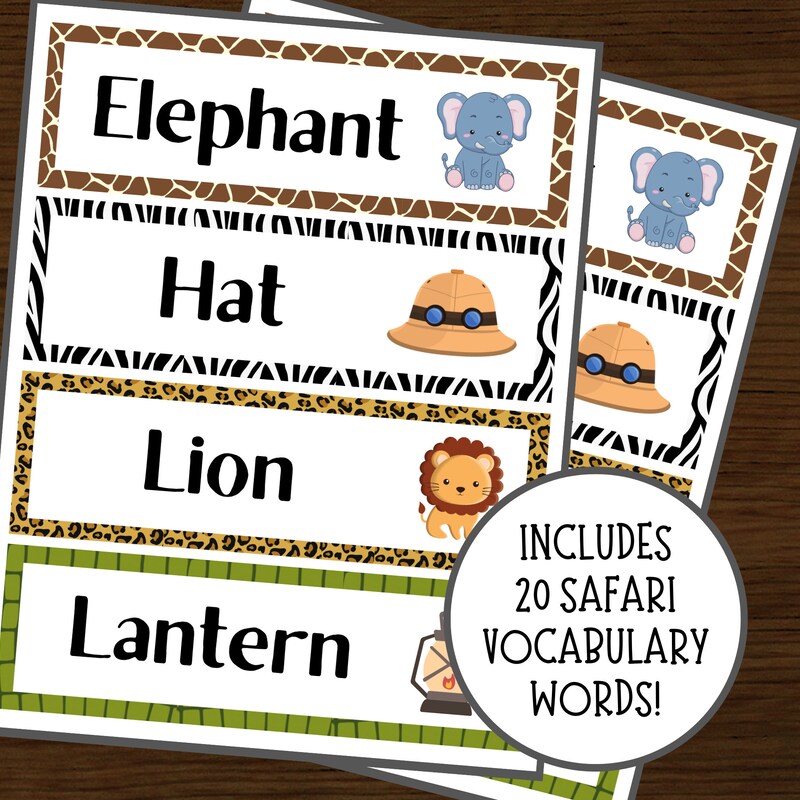 Safari Classroom - Etsy