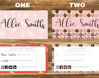 Food Business Card - Etsy