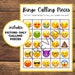 Emoji Bingo | Emoji Printable Bingo | Instant Download | Emoji Party ...