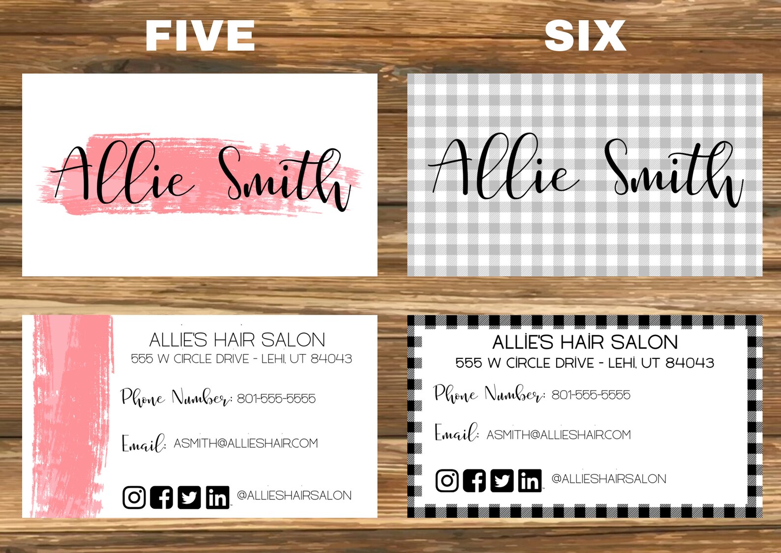 Business Card Contact Card Calling Card 3.5 x 2 in. | Etsy