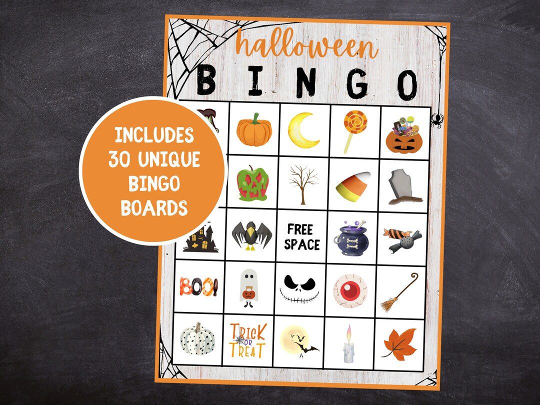 Halloween Bingo | Download and Print | Halloween Games | Digital ...