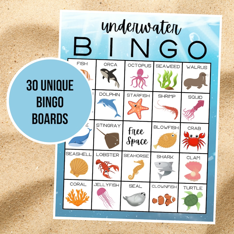 Sea Bingo - Etsy