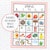 Baseball Bingo Baseball Birthday Baseball Party Instant Download Set of ...