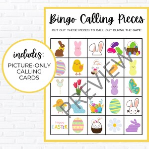 Easter Bingo Instant Download Pack of 30 Spring Bingo Easter Game ...