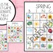 Spring Bingo Springtime Bingo Printable Spring Bingo Instant Download ...