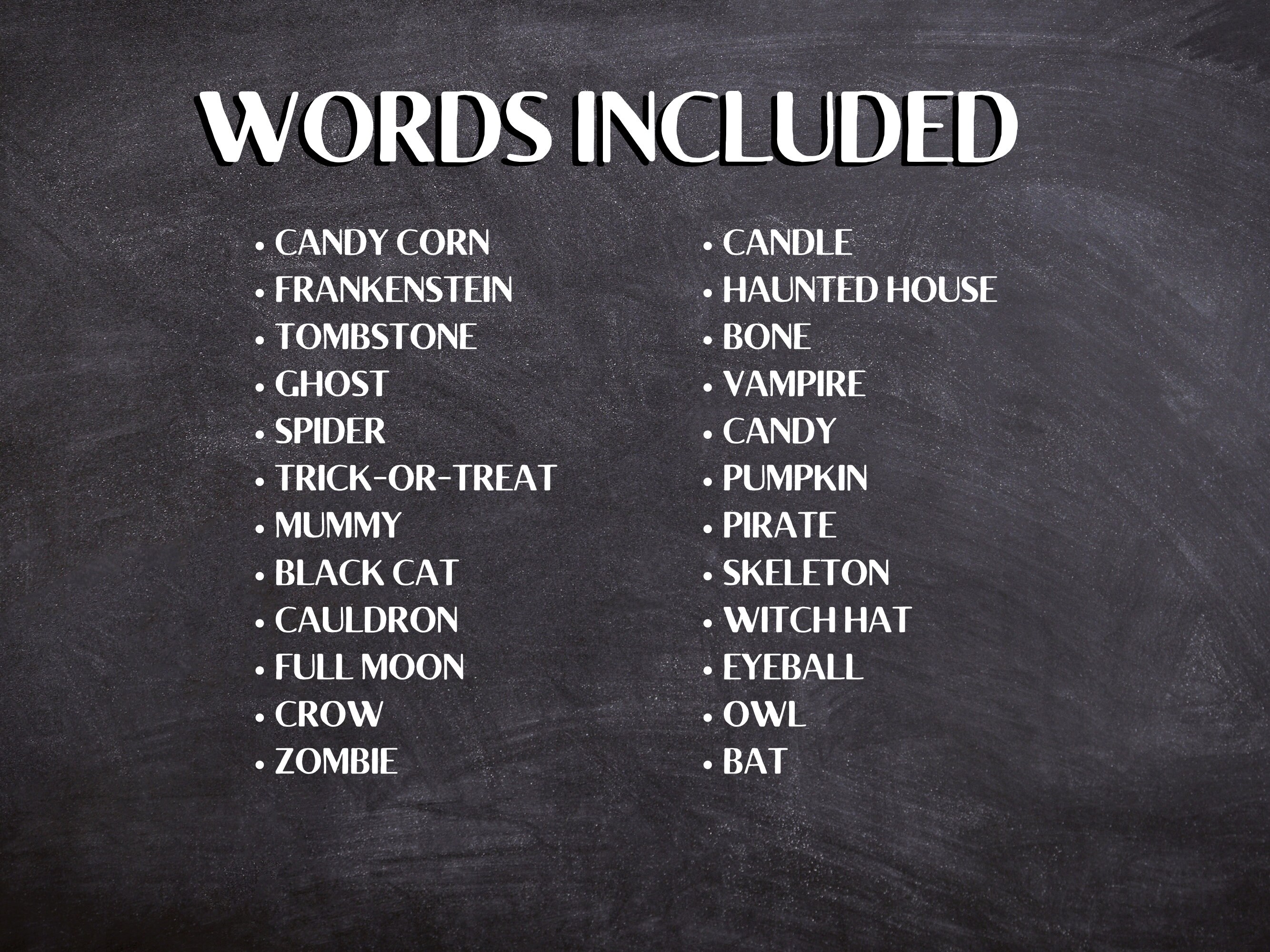 Halloween Word Wall | October Word Wall | Halloween Vocabulary ...