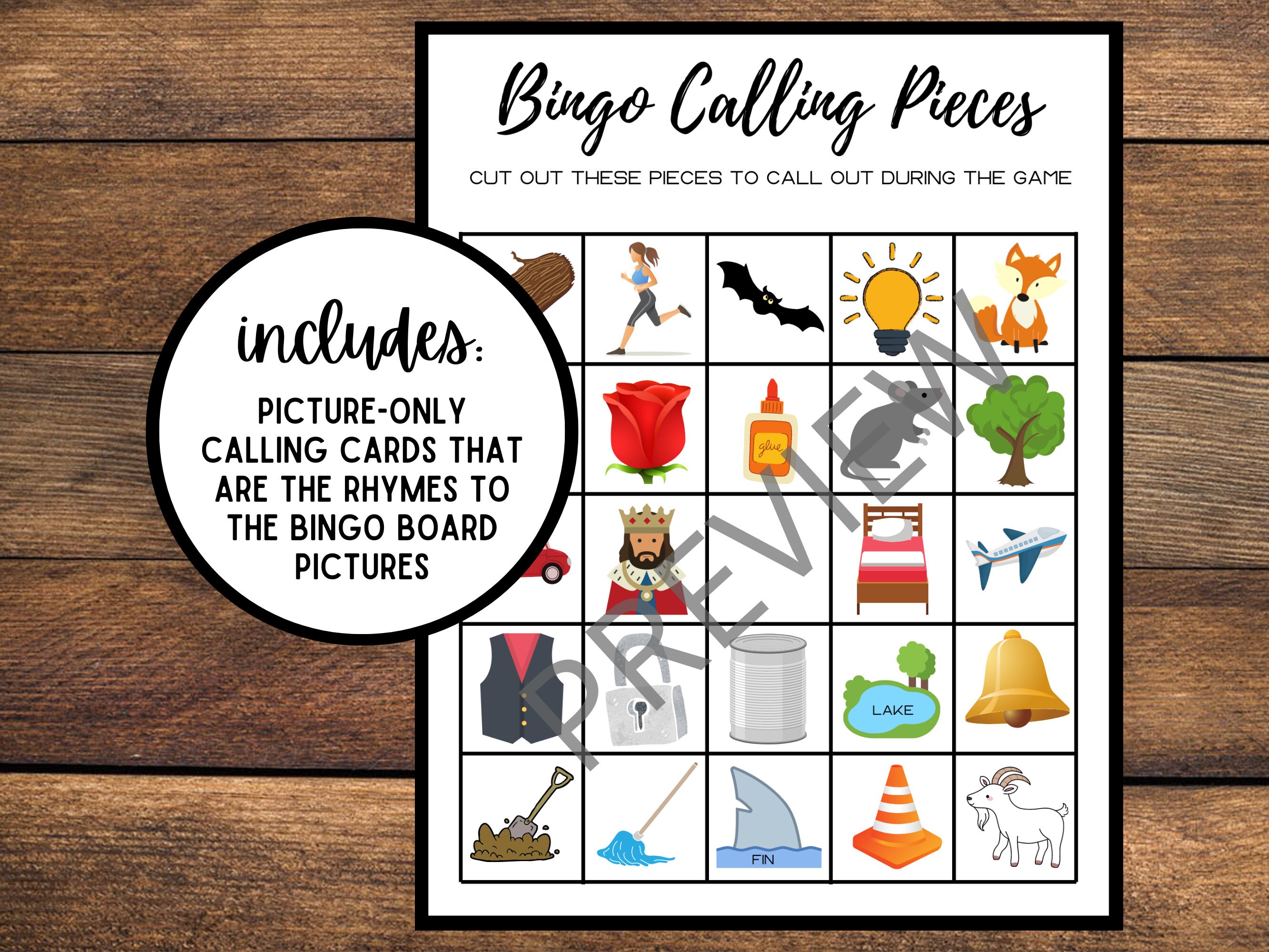 Bingo de rimas / Bingo de rimas / Bingo de rimas / Imprimibles de rimas ...