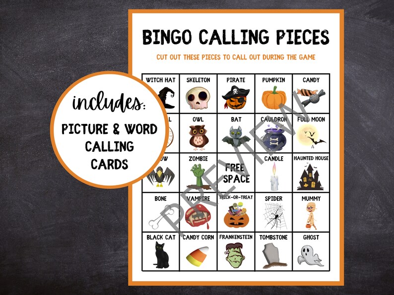 Halloween Bingo | 30 Unique Boards | Halloween Games | Digital Download ...