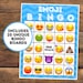 Emoji Bingo | Emoji Printable Bingo | Instant Download | Emoji Party ...