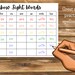 Rainbow Sight Words and Vocabulary Words Activity/game Fry - Etsy