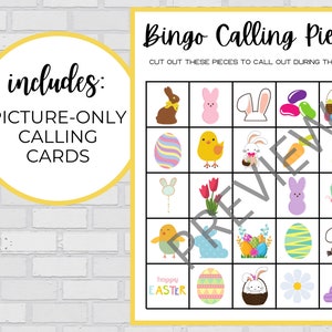 Easter Bingo Instant Download Pack of 30 Spring Bingo Easter Game ...