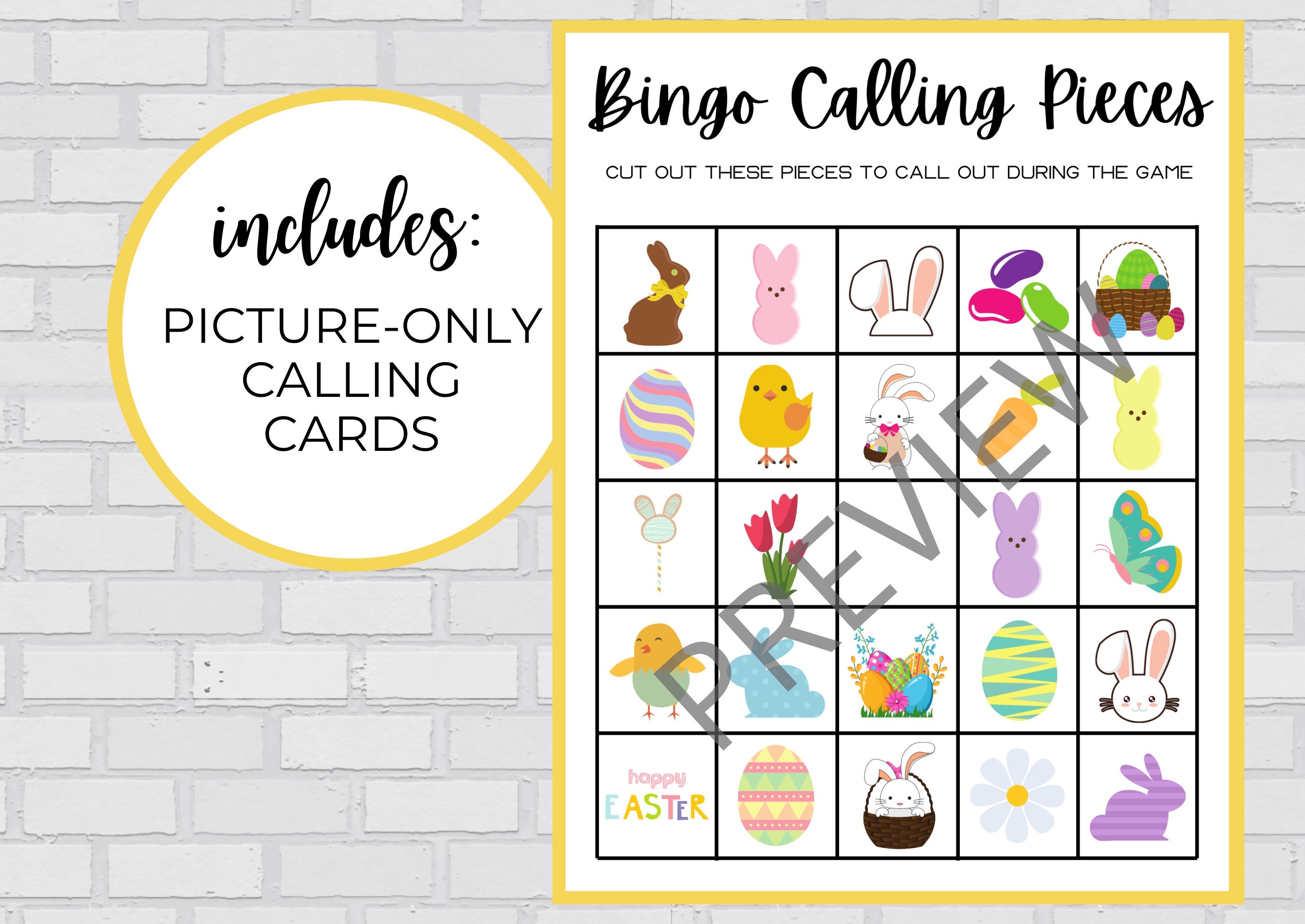 Easter Bingo Instant Download Pack of 30 Spring Bingo | Etsy