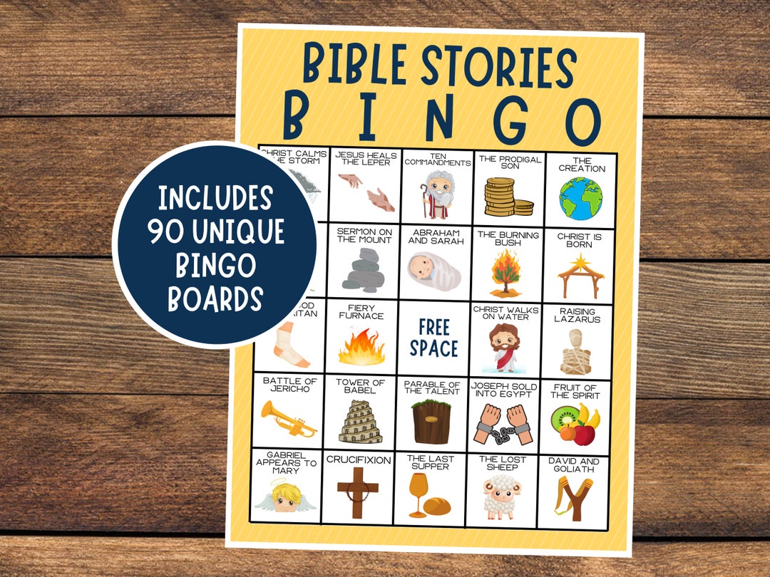 Bible Bingo | Bible Stories Bingo | Bible Story Bingo | Religious Bingo ...