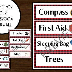 Camping Word Wall Forest Word Wall Woods Word Wall Camping Vocabulary ...