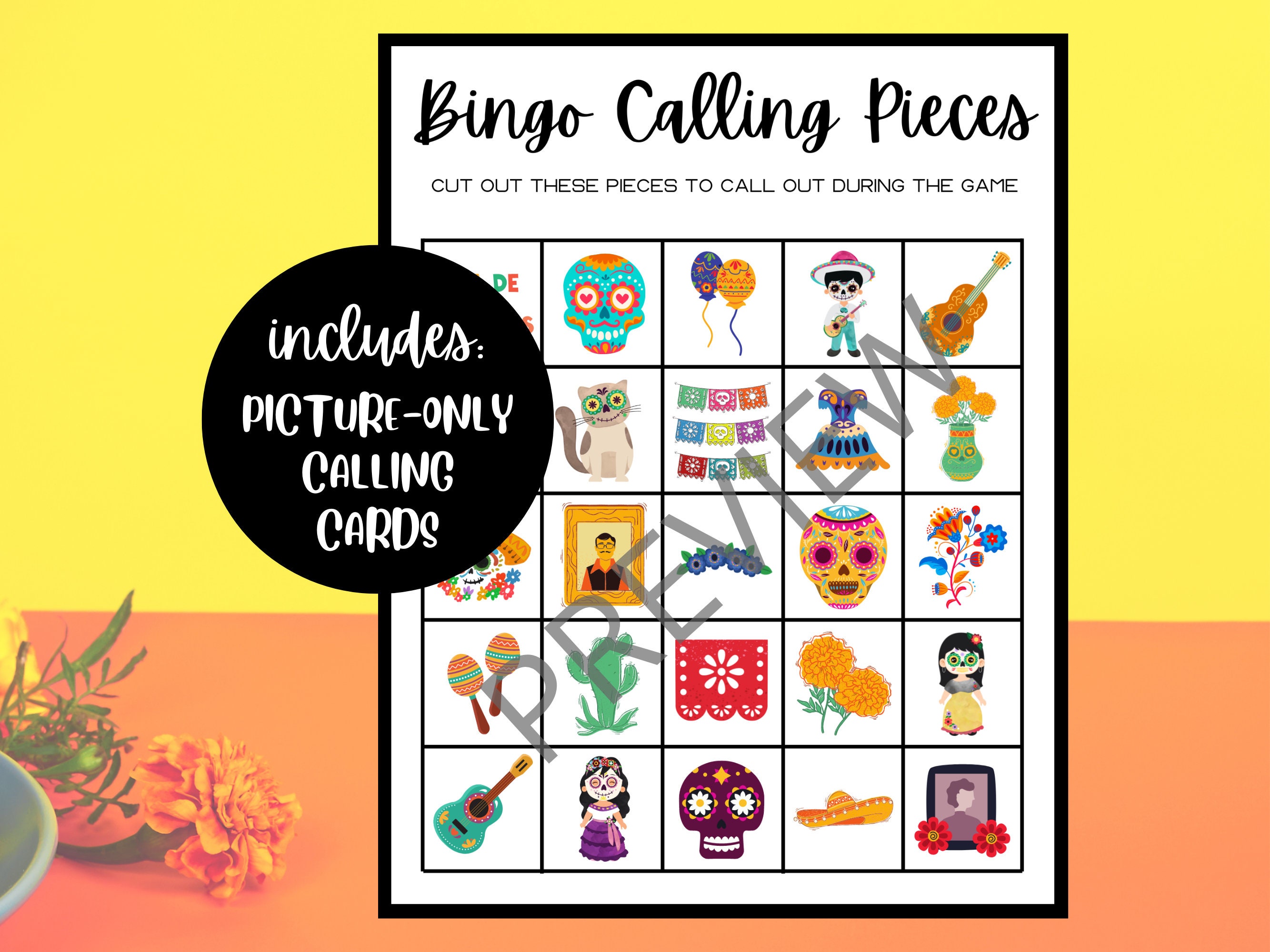 Dia De Los Muertos Bingo | Day of the Dead Bingo | Printable Bingo Game ...