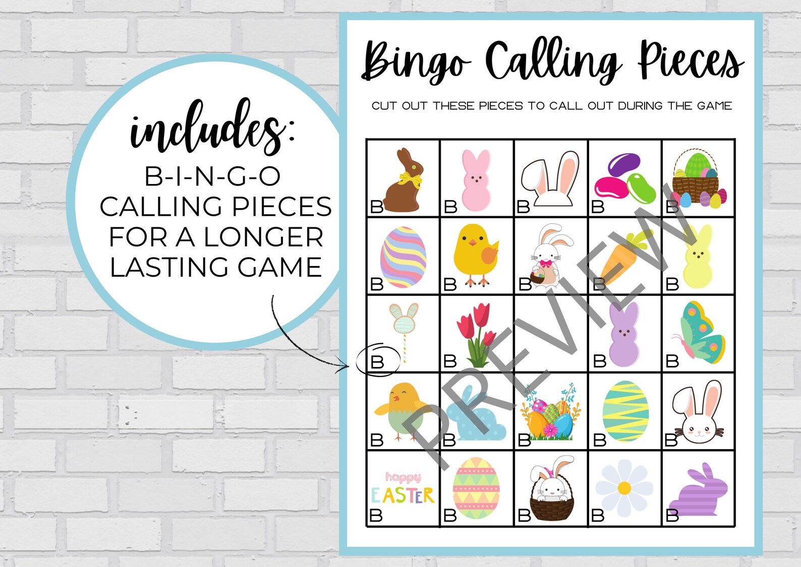 Easter Bingo Instant Download Pack of 30 Spring Bingo - Etsy