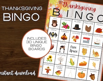 Halloween Bingo 30 Unique Boards Halloween Games Digital | Etsy