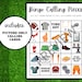 Football Bingo American Football Bingo Sports Bingo Instant Download ...