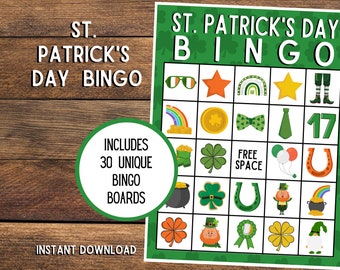 Shamrock Bingo - Etsy