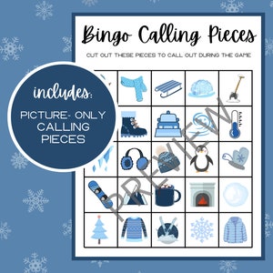 Winter Bingo | Winter Wonderland Bingo | Winter Printables | Winter ...