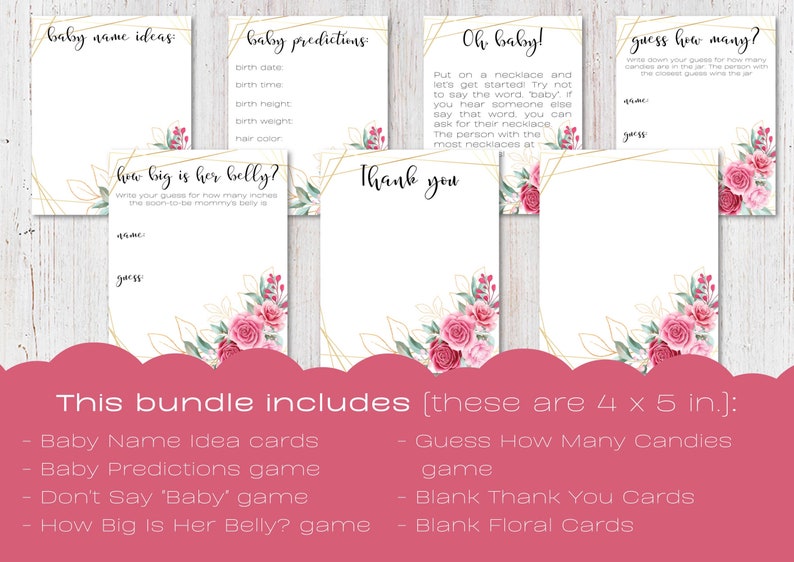 Printable Baby Shower Games Baby Shower Games Bundle Baby - Etsy