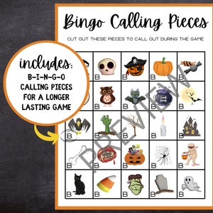 Halloween Bingo | 30 Unique Boards | Halloween Games | Digital Download ...
