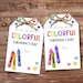 Crayons Valentine Printable | Valentine Crayon Tags | Colorful ...