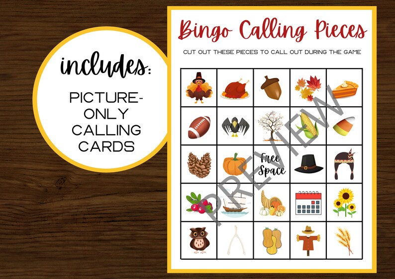Thanksgiving Bingo 30 Unique Boards Thanksgiving Games | Etsy
