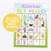 Easter Bingo | Instant Download | Pack of 30 | Spring Bingo | Easter ...