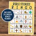 Bible Bingo Bible Stories Bingo Bible Story Bingo Religious Bingo ...