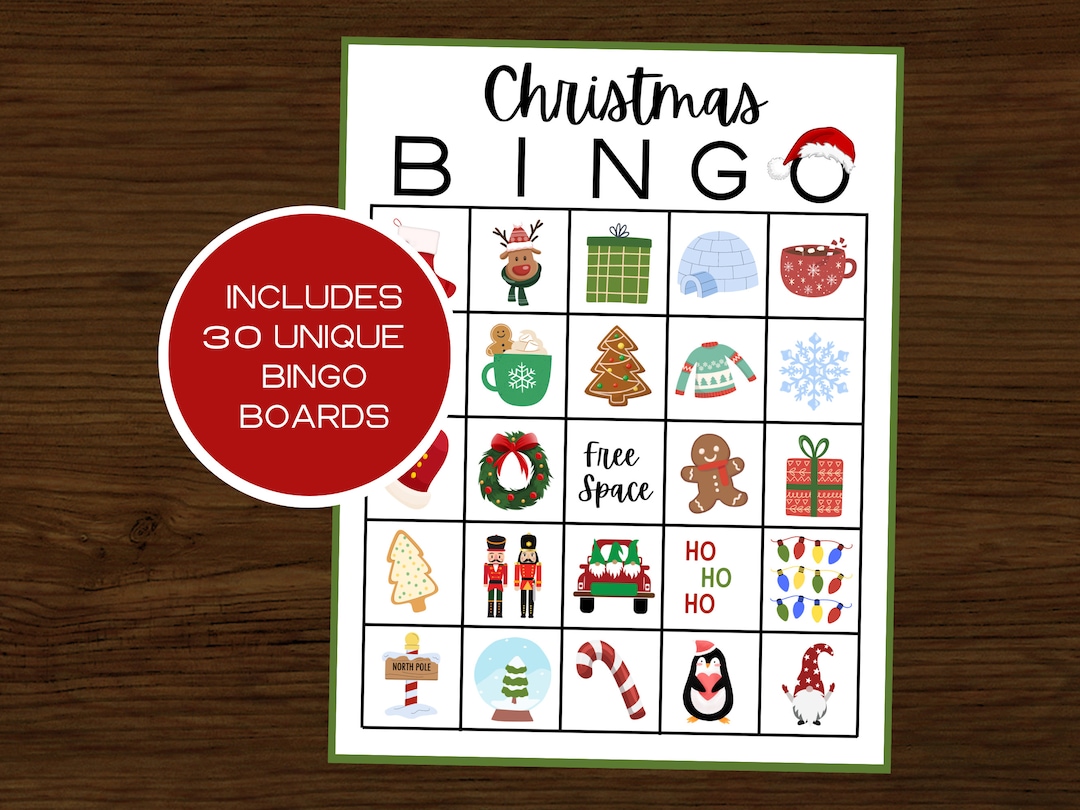 Christmas Bingo | Christmas Game | Christmas Printable | Instant ...