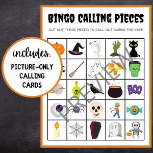 Kids Halloween Bingo | 90 Unique Boards | Halloween Games | Digital ...