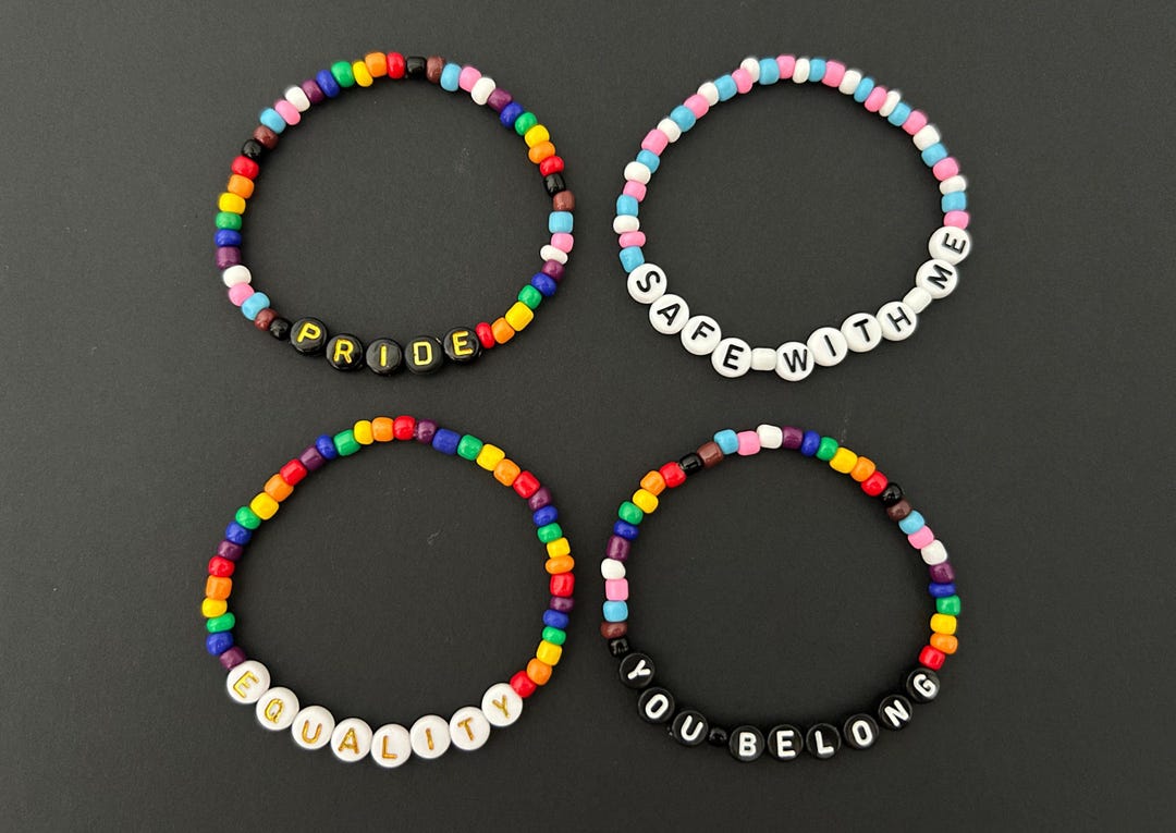 Custom Pride Bracelet | LGBTQ, Transgender, Equality - Etsy