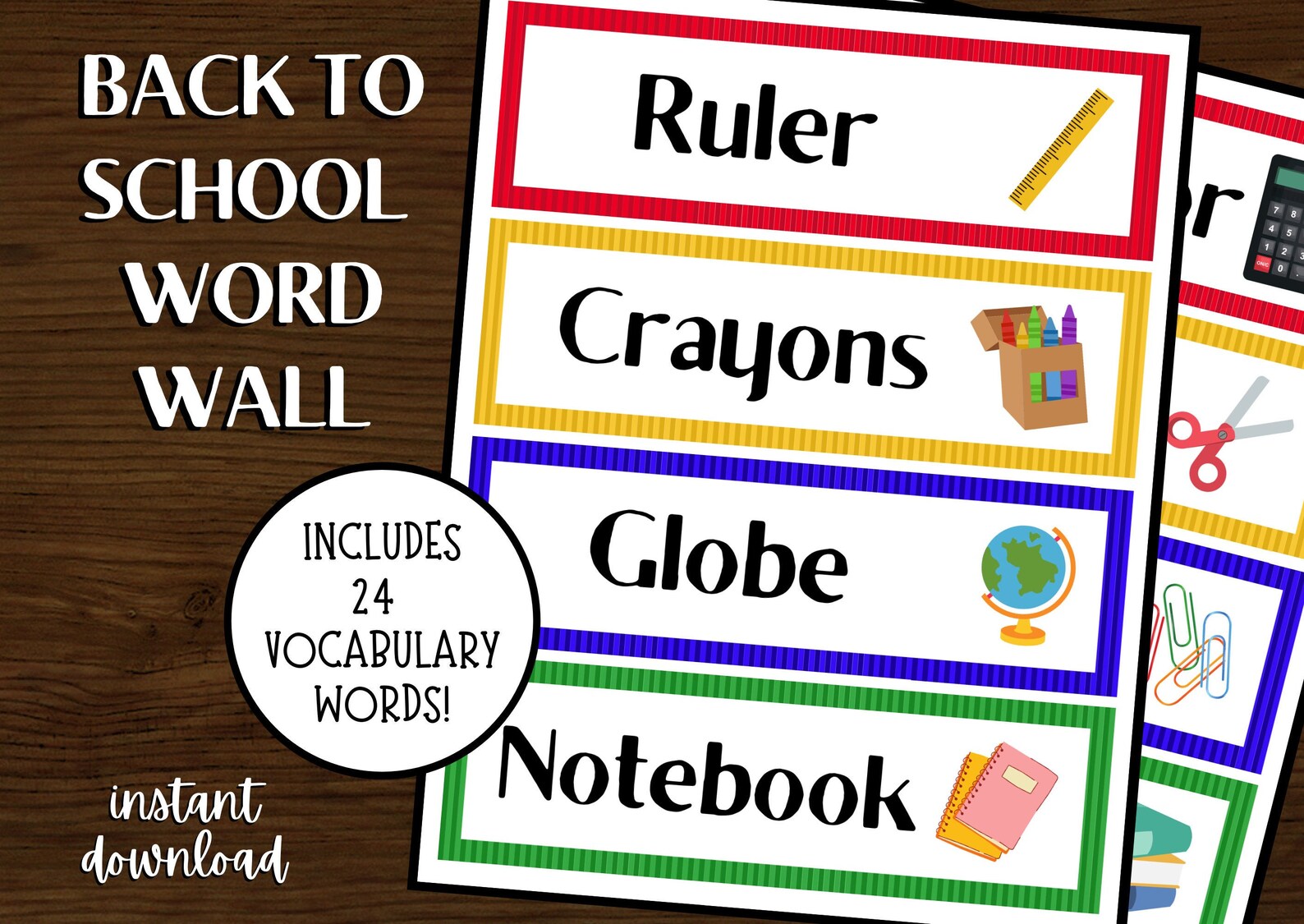 Back to School Word Wall School Word Wall School - Etsy