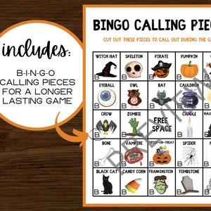 Halloween Bingo 30 Unique Boards Halloween Games Digital - Etsy