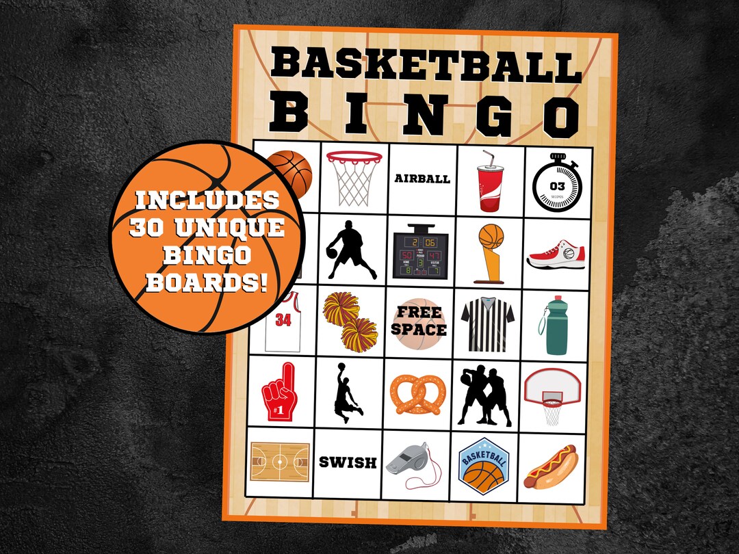 Basketball Bingo | Basketball Party | Basketball Birthday Party ...