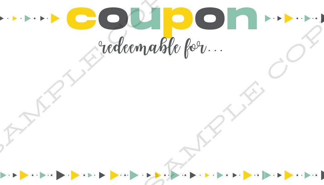 Redeemable Coupon Template