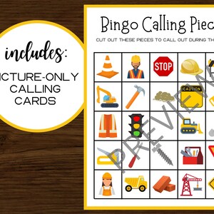 Construction Bingo Community Helper Bingo Under Construction Bingo ...