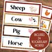 Barnyard Word Wall Farm Word Wall Barnyard Vocabulary Farm Vocabulary ...