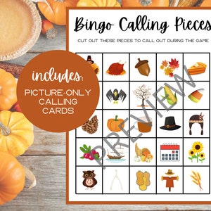 Thanksgiving Bingo | 60 Unique Boards | Thanksgiving Games | Digital ...