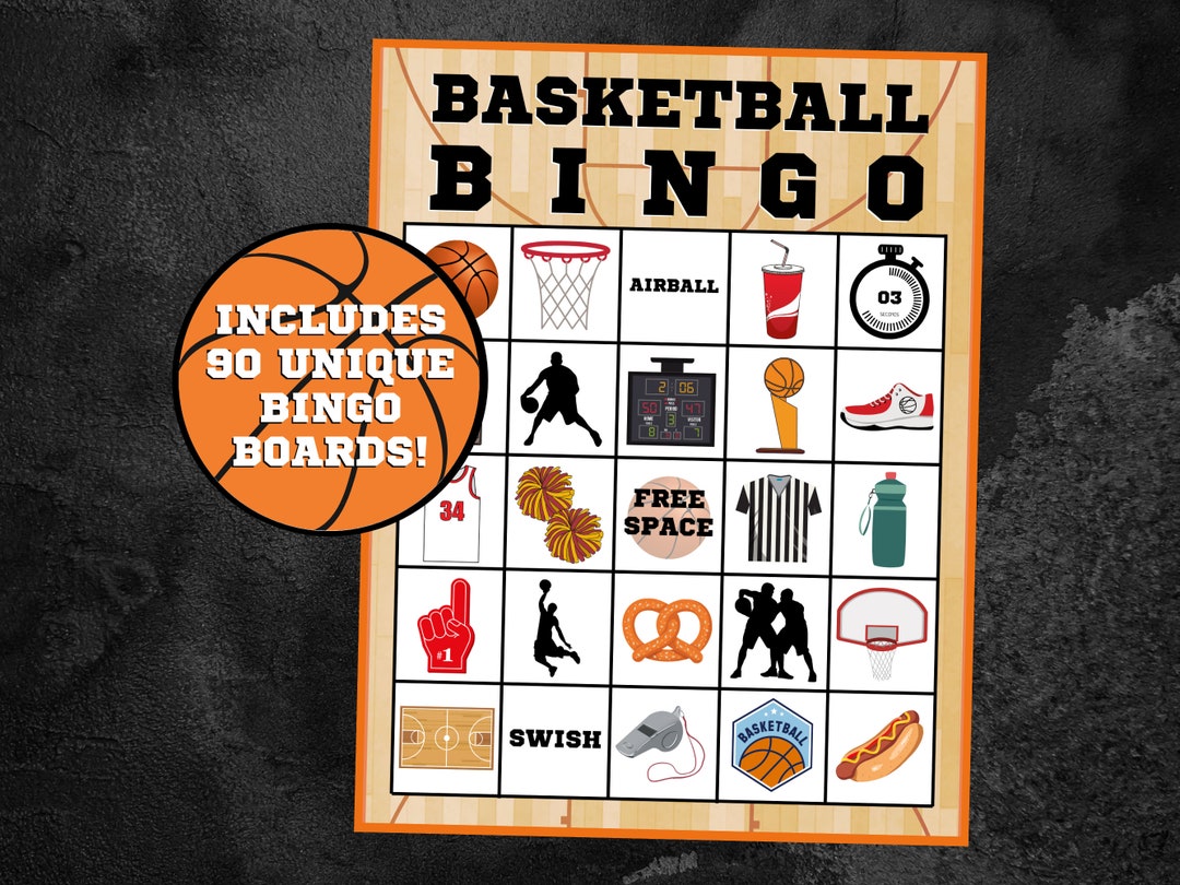 Basketball Bingo | Basketball Party | Basketball Birthday Party ...