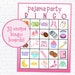 Pajama Party Bingo Game | Sleepover Birthday, 30 Unique Cards (instant ...