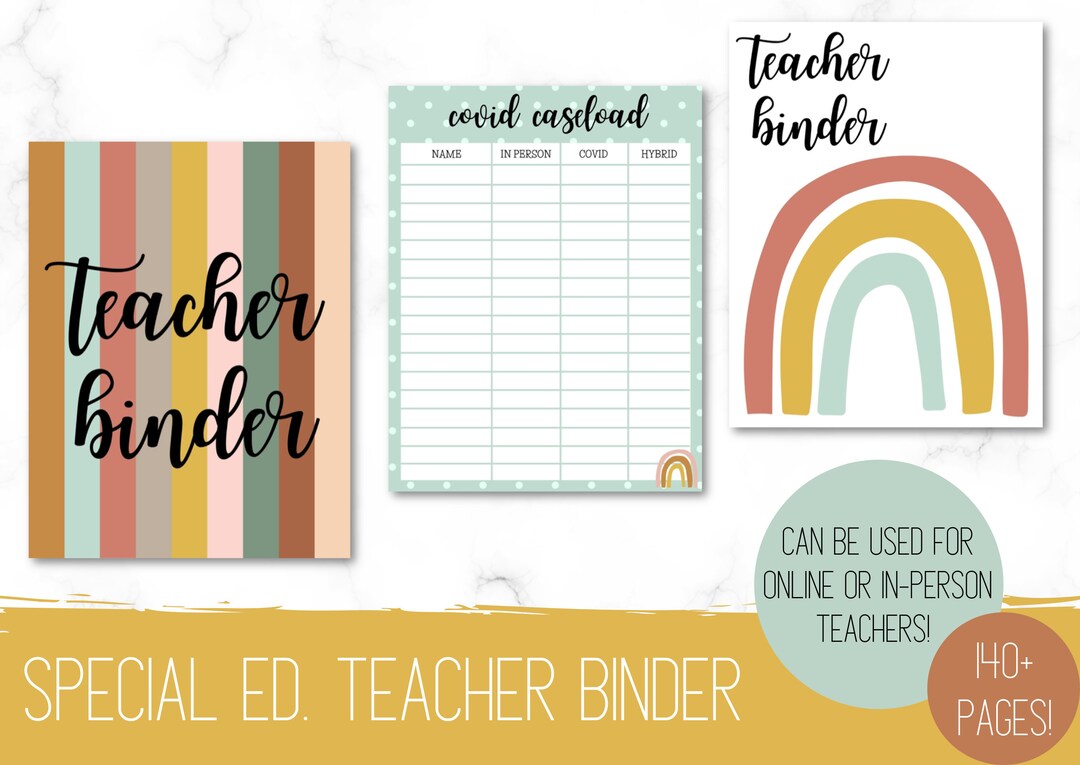 Special Education Teacher Binder | Teacher Planner | Digital Download ...