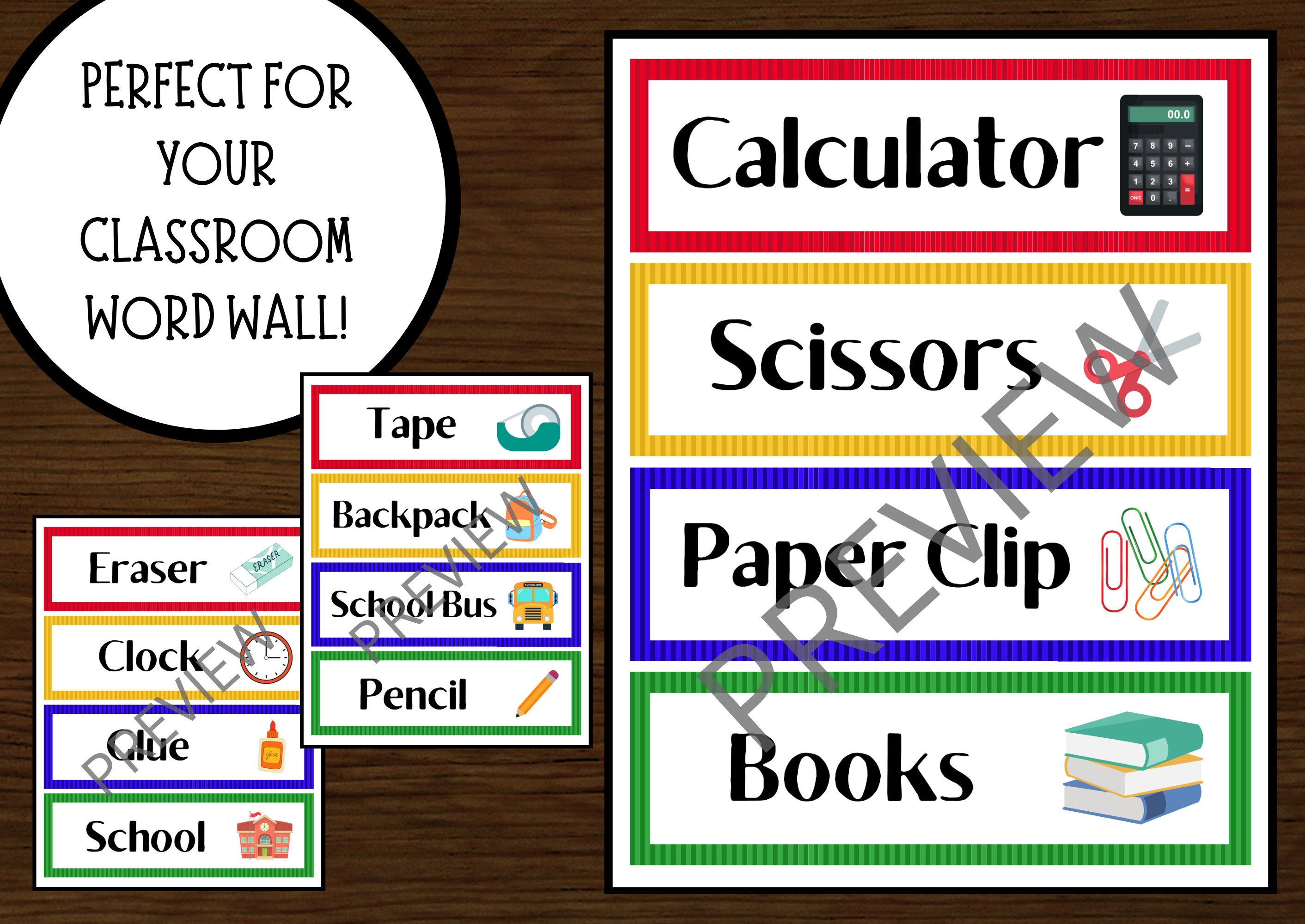 Back to School Word Wall School Word Wall School - Etsy
